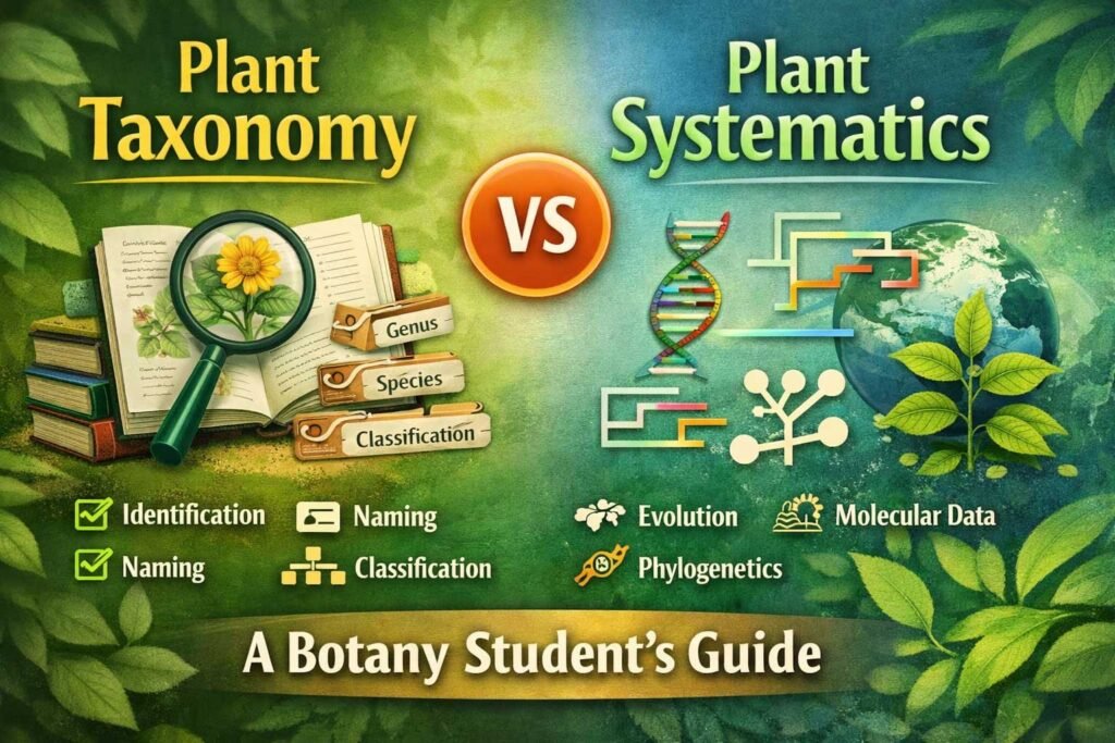 Plant Taxonomy vs Plant Systematics | EasyBiologyClass