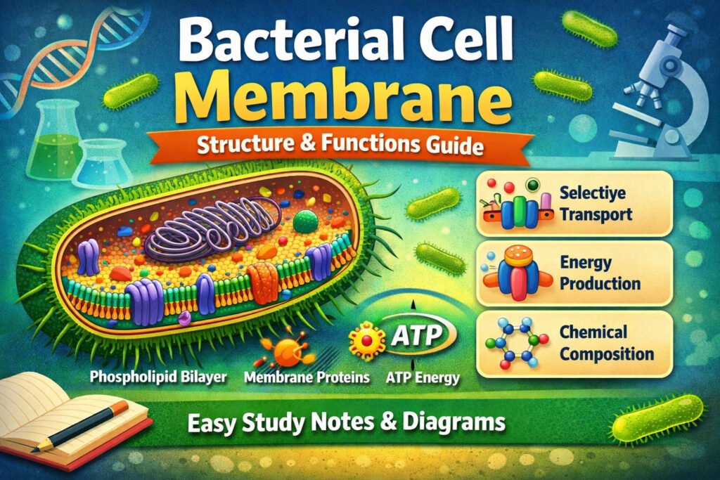 Bacterial cell membrane | EasyBiologyClass